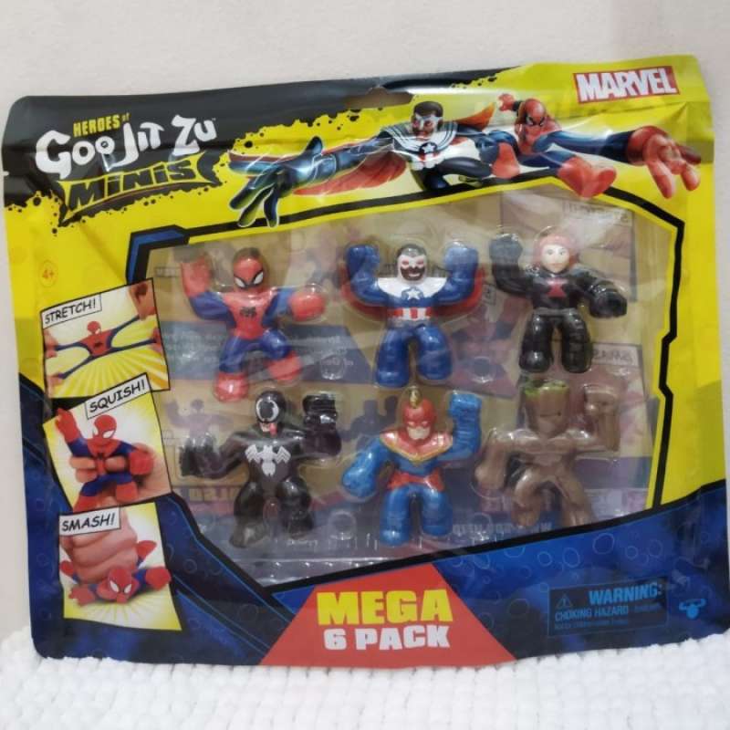 Promo Goo Jit Zu Marvel Mini Mega 6 Pack Diskon 17% di Seller TOYS TYS ...