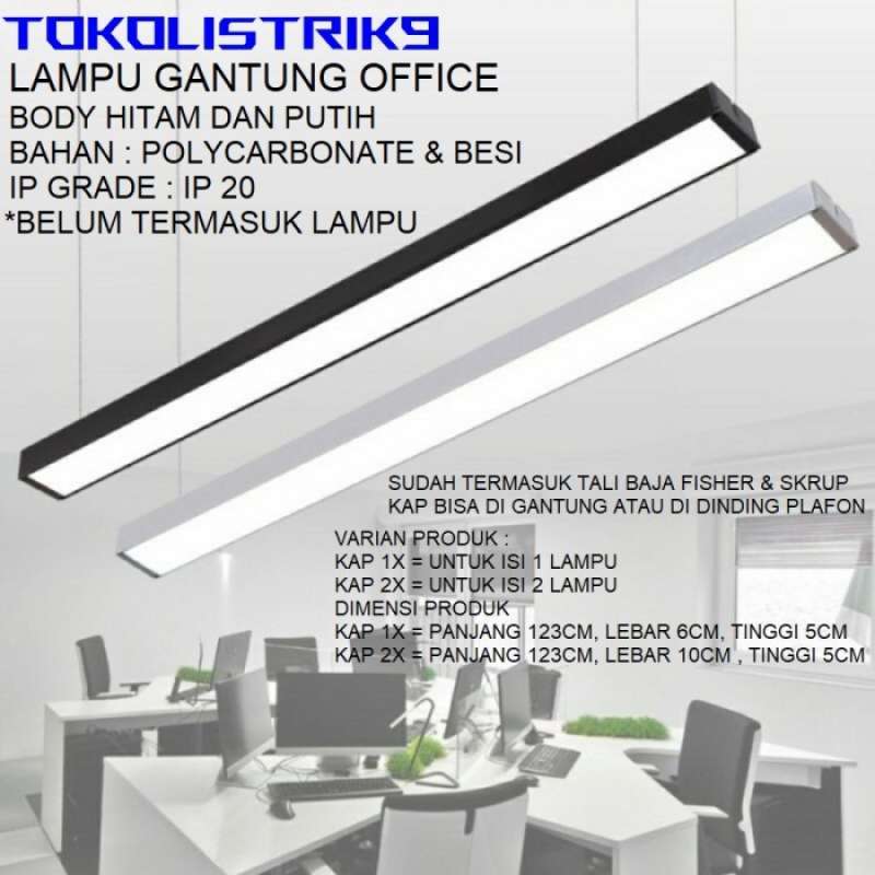 Jual Free Ongkir Lampu Balok Led Office T8 Kosongan / Lampu Gantung ...