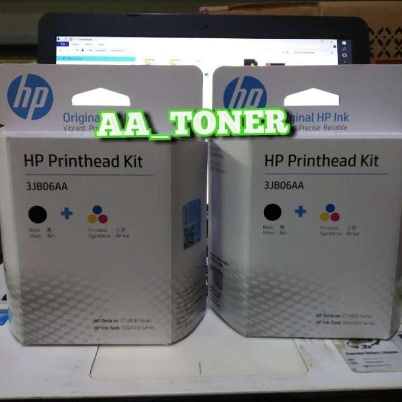 Jual Hp Print Head Kit 3jb06aa Printhead Gt51 Gt52 Combopack Hp 5810 ...
