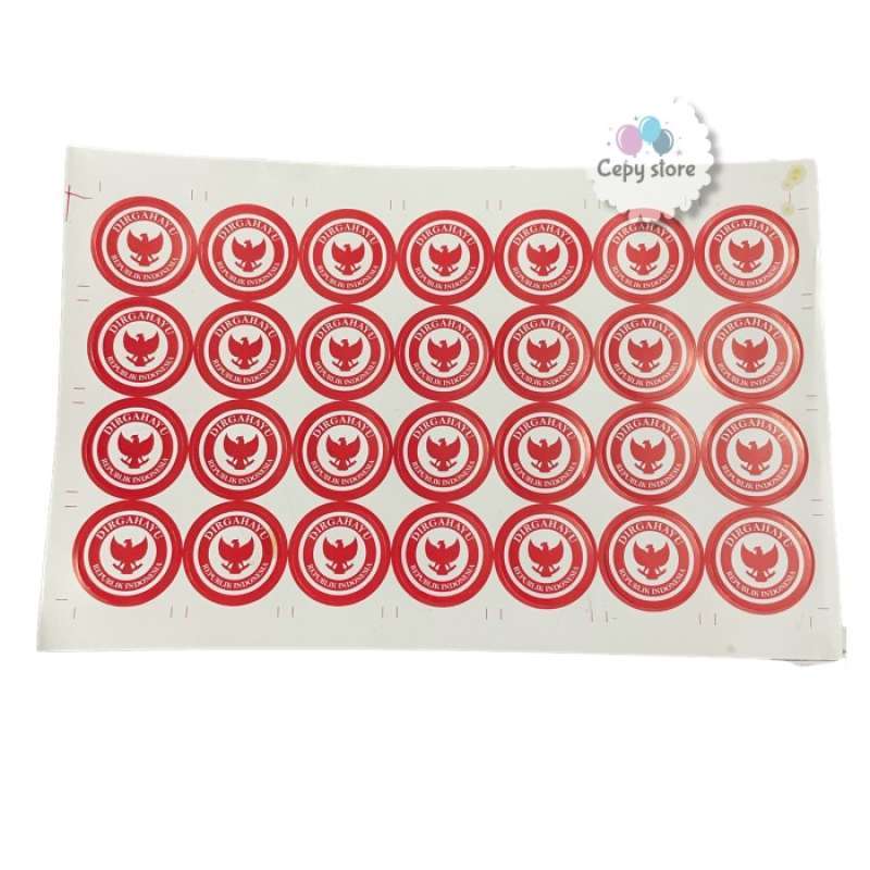 Promo Sticker Pipi Merah Putih / Sticker Bendera Dirgahayu Hut Ri ...