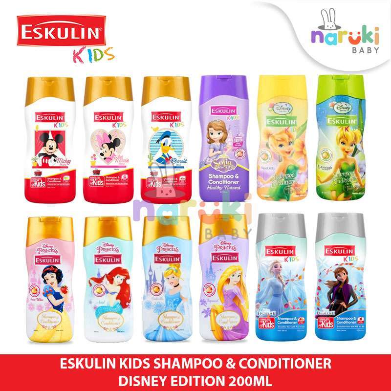 Jual Eskulin Kids Shampoo & Conditioner Disney Edition 200ml Di Seller ...