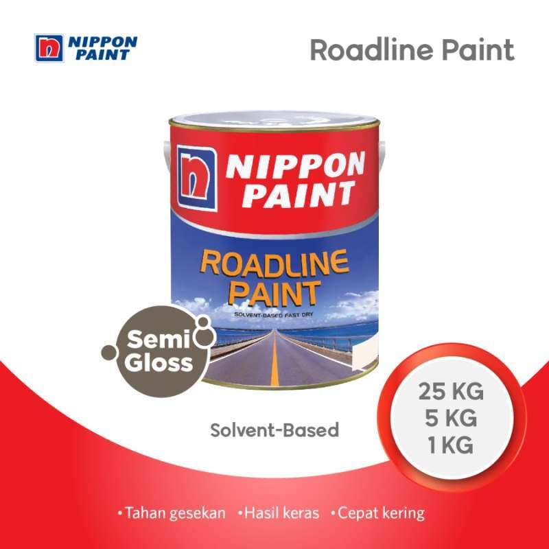 Jual Cat Lantai Marka Jalan Nippon Roadline Paint Putih 5kg di Seller ...