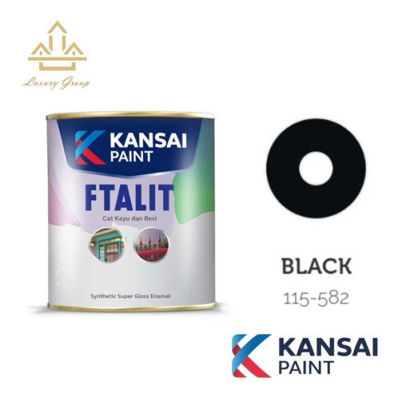 Promo Kansai Ftalit Gloss Black 115 582 Cat Kayu Dan Besi 20 Kg Multicolor Diskon 2 Di Seller