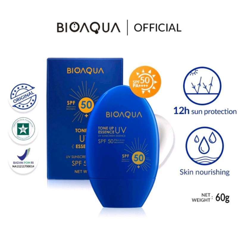 Jual BIOAQUA Tone Up Essence UV Essence Sunscreen SPF 50+ PA ++++ 60gr ...