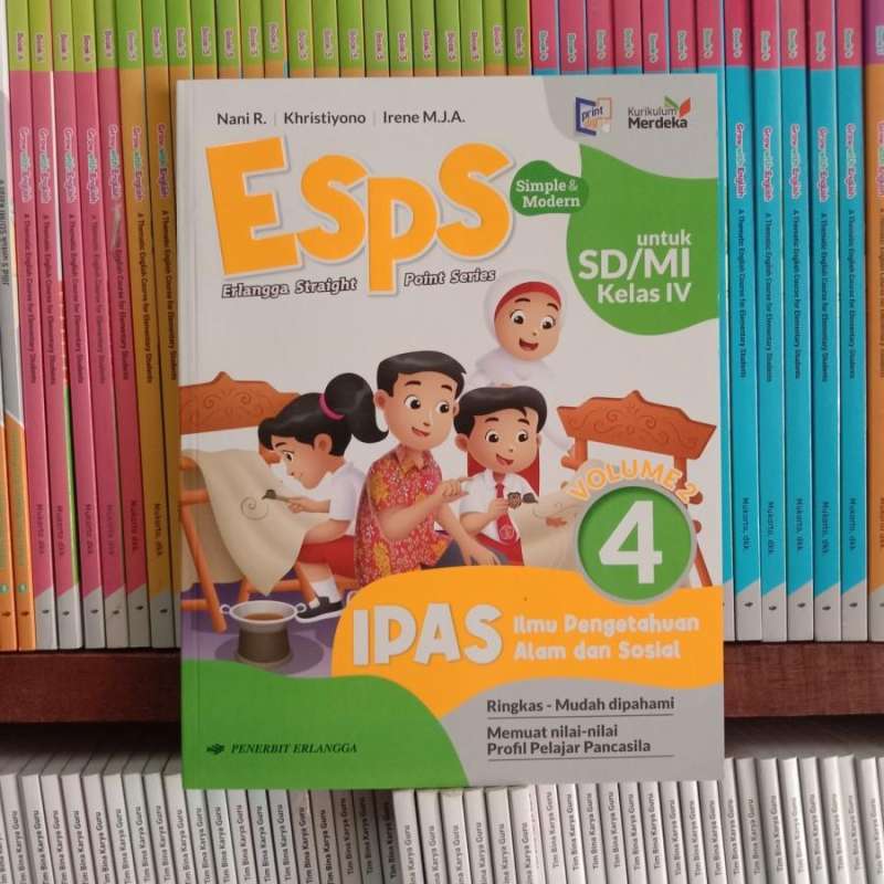 Jual Paket Esps Sd/mi Kelas 4 Kurikulum Merdeka. Ipas, Bhs Indonesia, Ppkn Di Seller Lussan Book ...