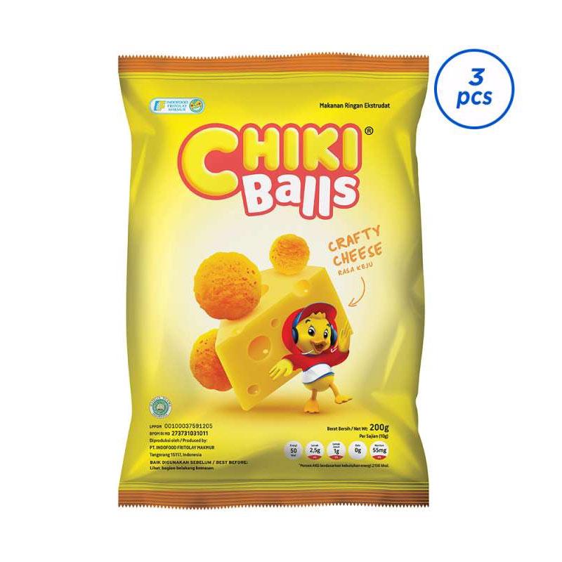 Jual Indofood Chiki Ball Keju [200 G/ 3 Pcs] Di Seller Anazwa Mart ...