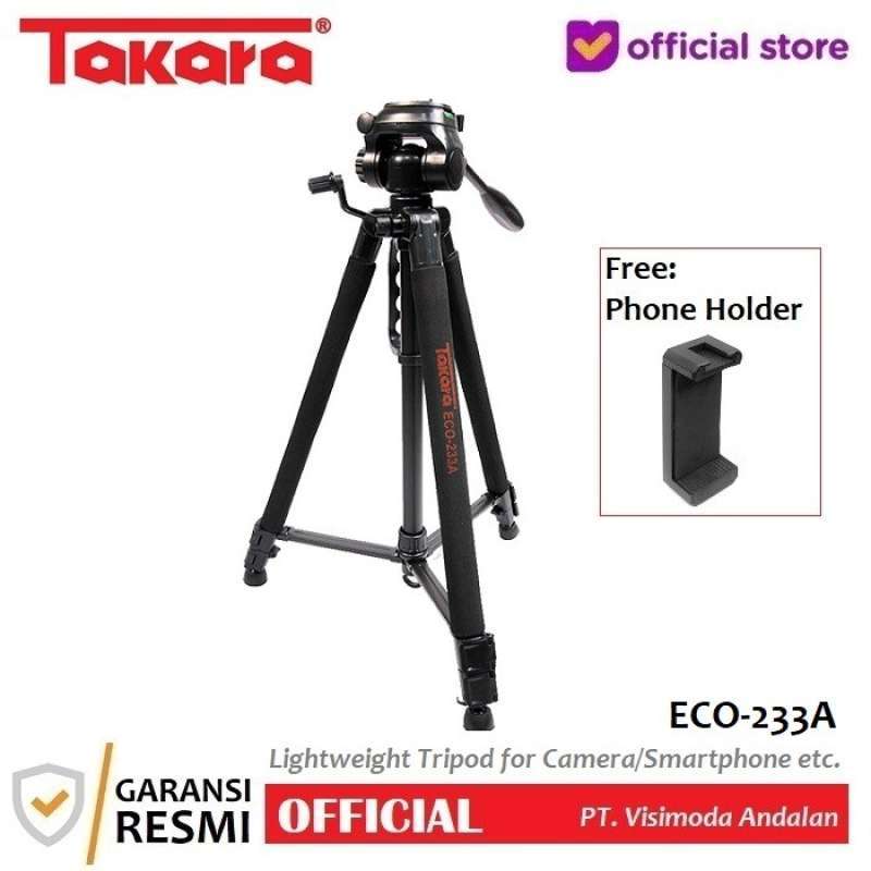 Jual TAKARA ECO-233A, Tripod kamera HP DSLR + Holder HP di Seller ...