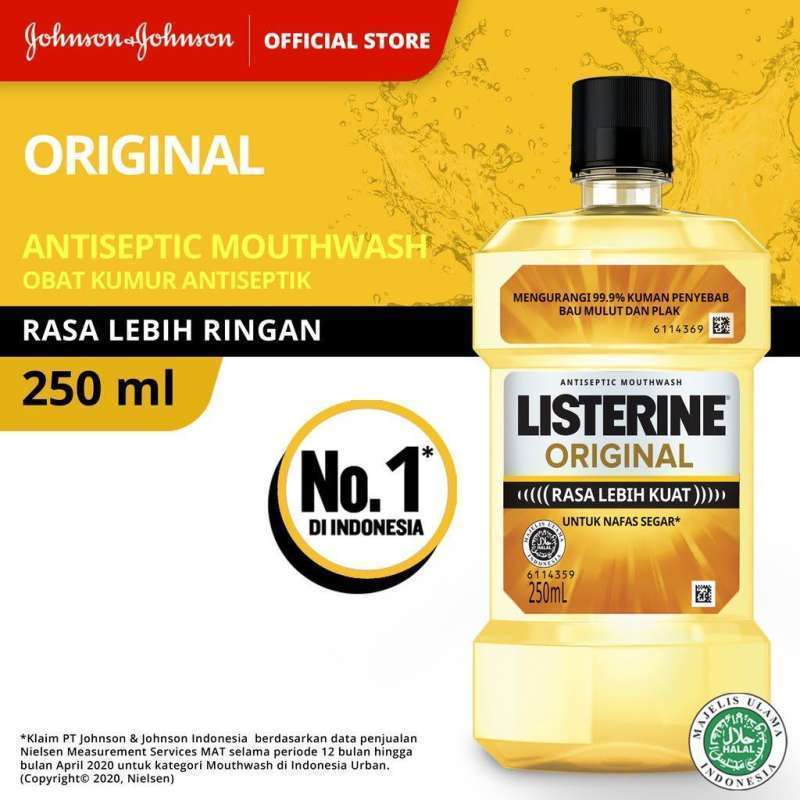 Promo listerin ORIGINAL 250ml Diskon 10% di Seller Tokosusumumtaz - Kab ...