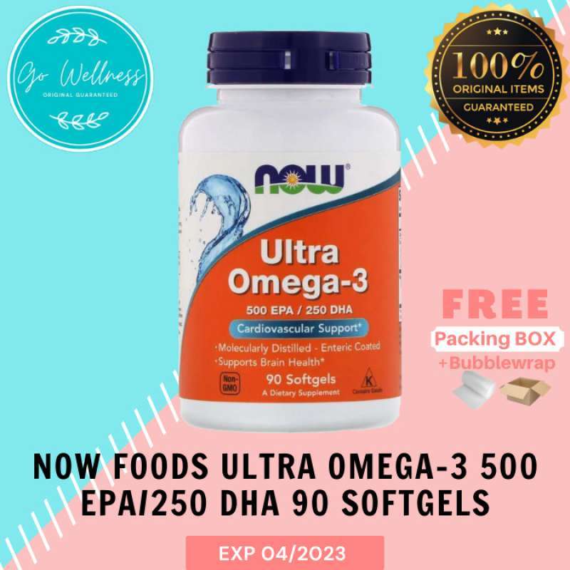 Promo Now Foods Ultra Omega-3 500 EPA/250 DHA 90 Softgels Now Food Omega 3 Diskon 23% di Seller ...