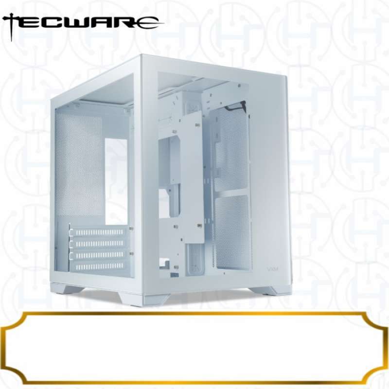 Promo Tecware VXM White Dual Chamber Micro ATX Airflow Case ARGB Fan ...