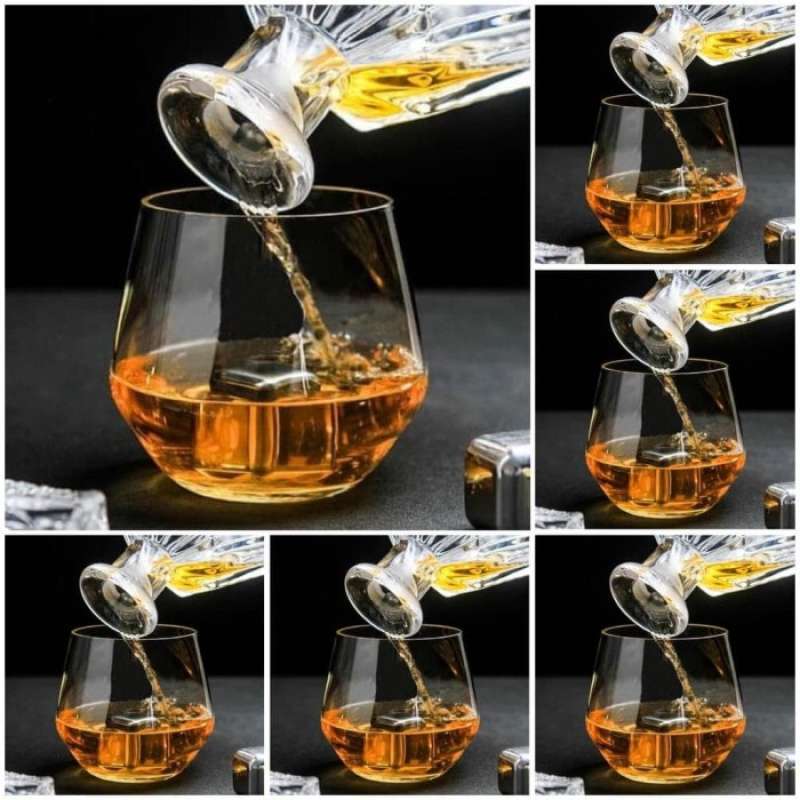 Jual 1 SET ISI 6/Gelas Whiskey/GeLas Bir/Gelas Old Fashioned/Gelas ...