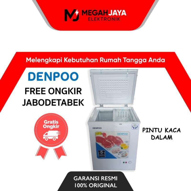 Jual FREE ONGKIR* DENPOO CHEST FREEZER SCF 128 CG / SCF 128CG (116 ...