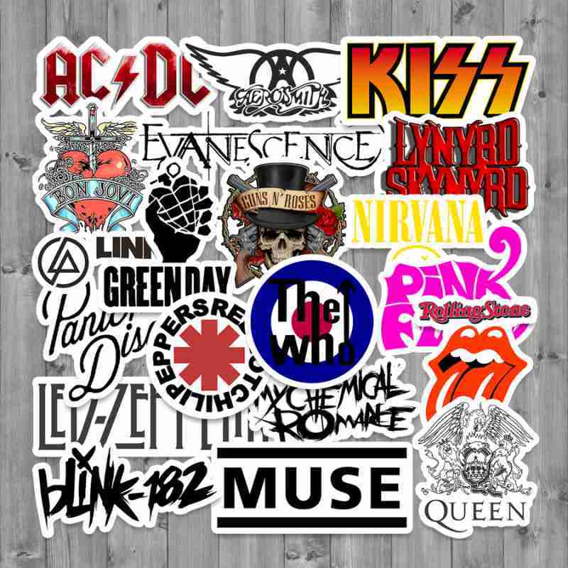 Jual STIKER PACK TUMBLR - ROCK BANDS [20 PCS] di Seller Yeager Art ...