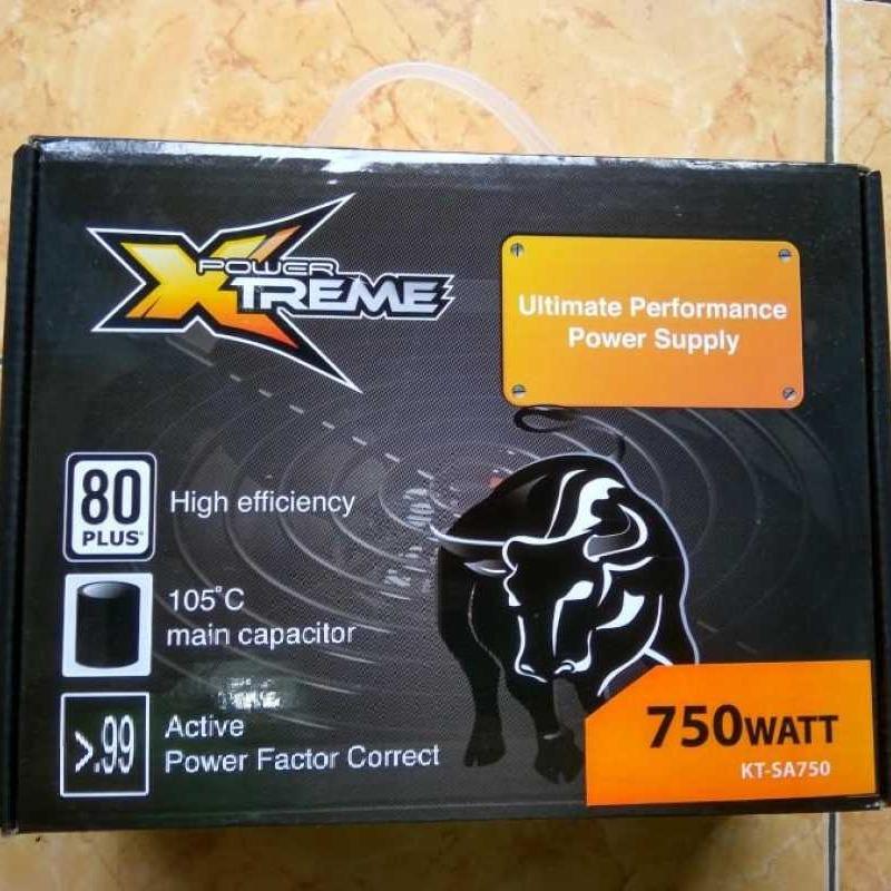 Jual Power Supply Gaming (psu) Xtreme 750w 80plus 750watt 6pin Di ...