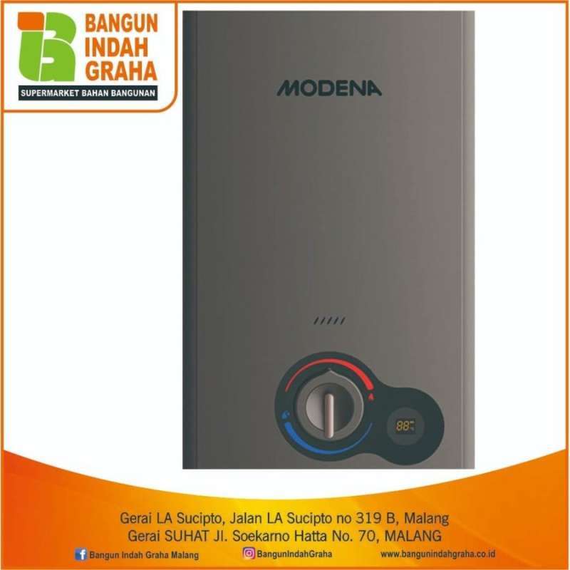 Jual Modena GI 0620 B Gas Instant Water Heater di Seller Bangun Indah ...