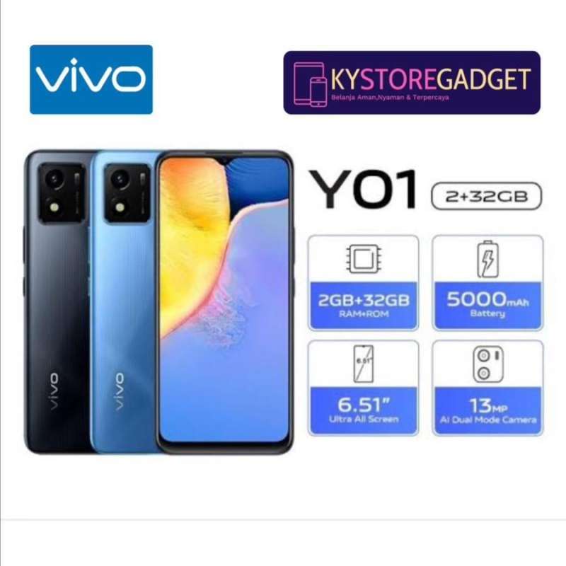 Promo Vivo Y01 Ram 2+32GB Garansi Resmi Indonesia Diskon 7% di Seller Ky Store Gadget - Cideng ...