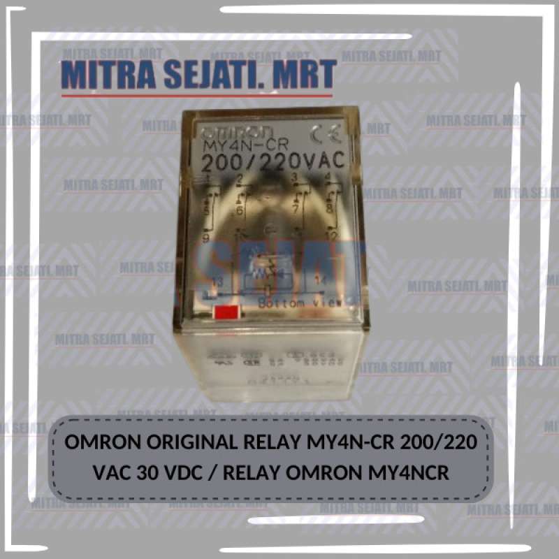 Jual OMRON ORIGINAL RELAY MY4N-CR 200/220 VAC 30 VDC / RELAY OMRON ...