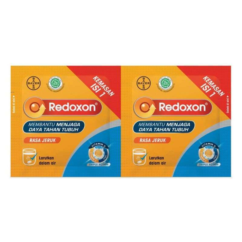 Jual Redoxon Vitamin C, D & Zinc Rasa Jeruk 2 Sachet di Seller Waroeng ...