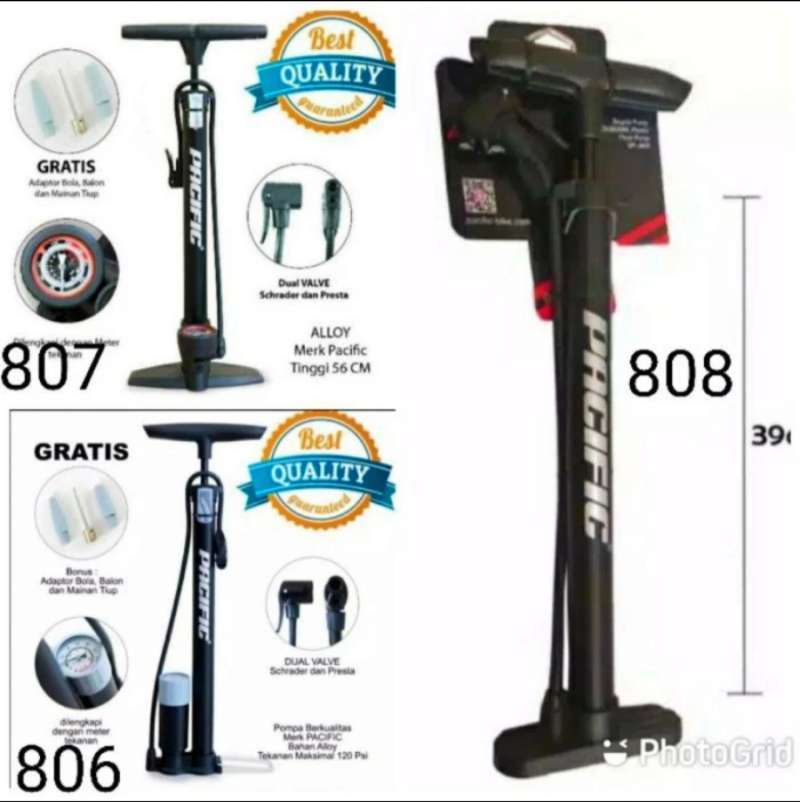 Promo Pompa Angin Tabung Meter Pasific Ban Sepeda Motor Bola Kolam ...