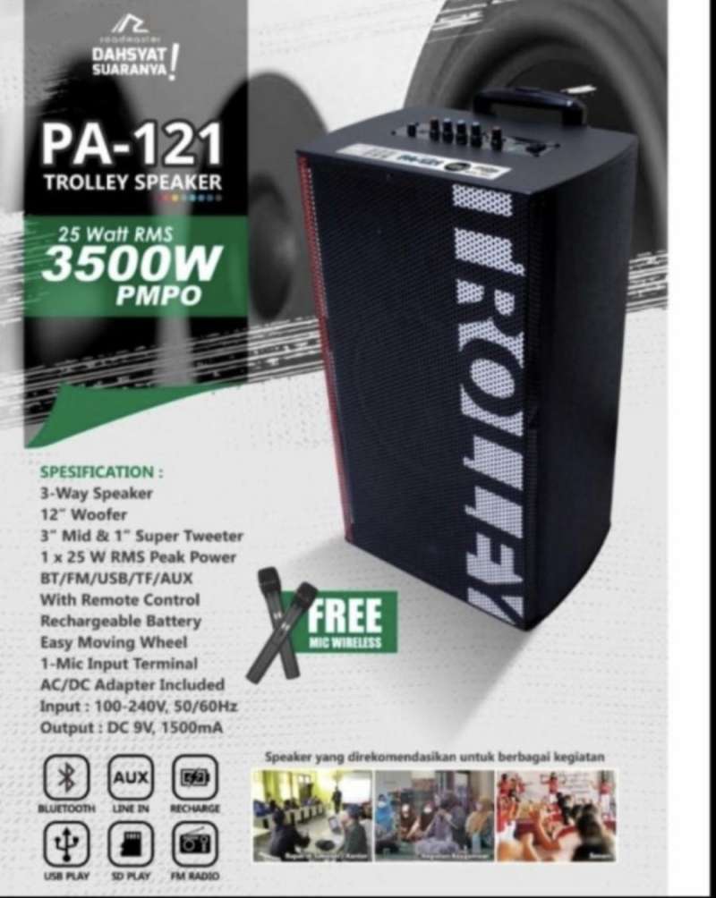 Jual Speaker Portable Road Master Original, Murah & Diskon Maret 2024 ...