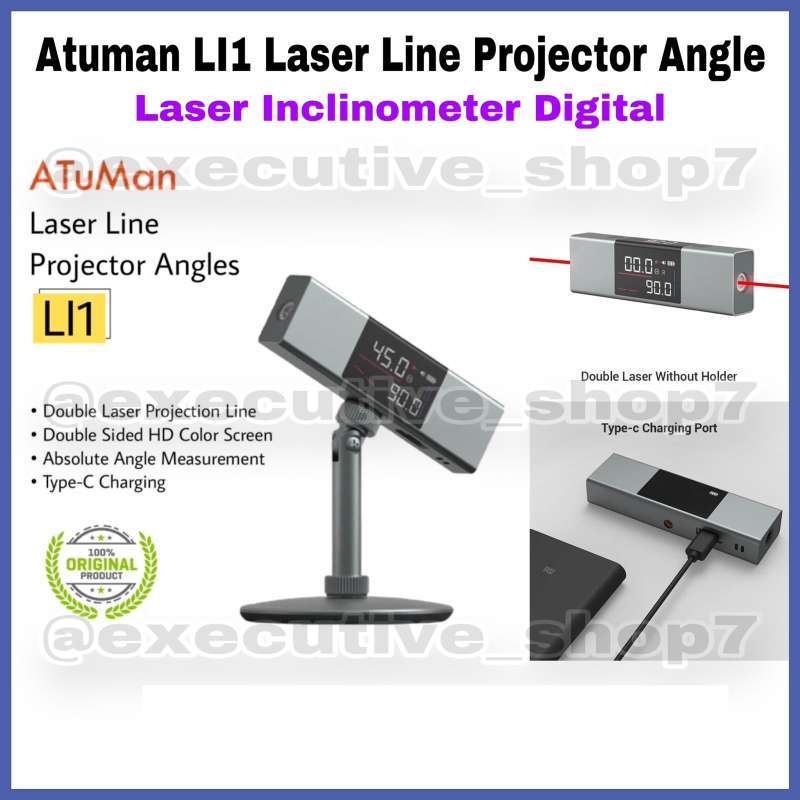 Jual Atuman LI1 Laser Line Projector Angle Laser Inclinometer Digital ...