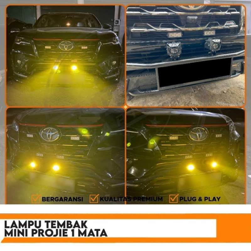 Jual Lampu Mobil Mini Projie 1 mata HIGH TOP QUALITY nyala terang di ...