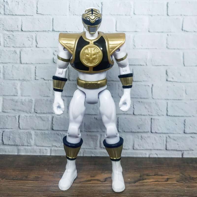 Jual Oem Power Rangers Mighty Morphin White Ranger Tomy Oliver Action ...