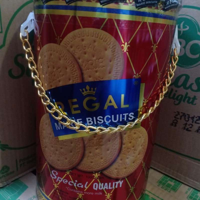 Jual REGAL BISKUIT MARIE KALENG MEWAH BESAR 1000 GRAM ORIGINAL PROMO di ...