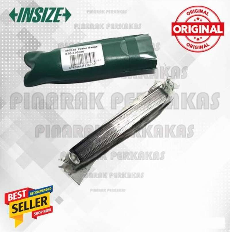 Jual Insize 4602-32 Feeler Gauge - Fuller Ukur Gap 0.03-1mm (Top Brand ...