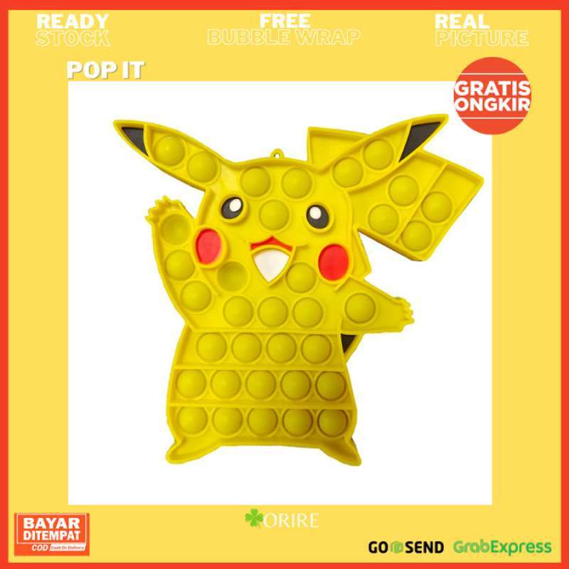 Jual Mainan Pokemon Push Pop It Fidget Toys Stress Pikachu Relief ...