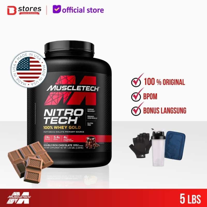 Promo Muscletech Nitrotech Whey Gold 5.5lb Whey Protein Isolate Bstores ...