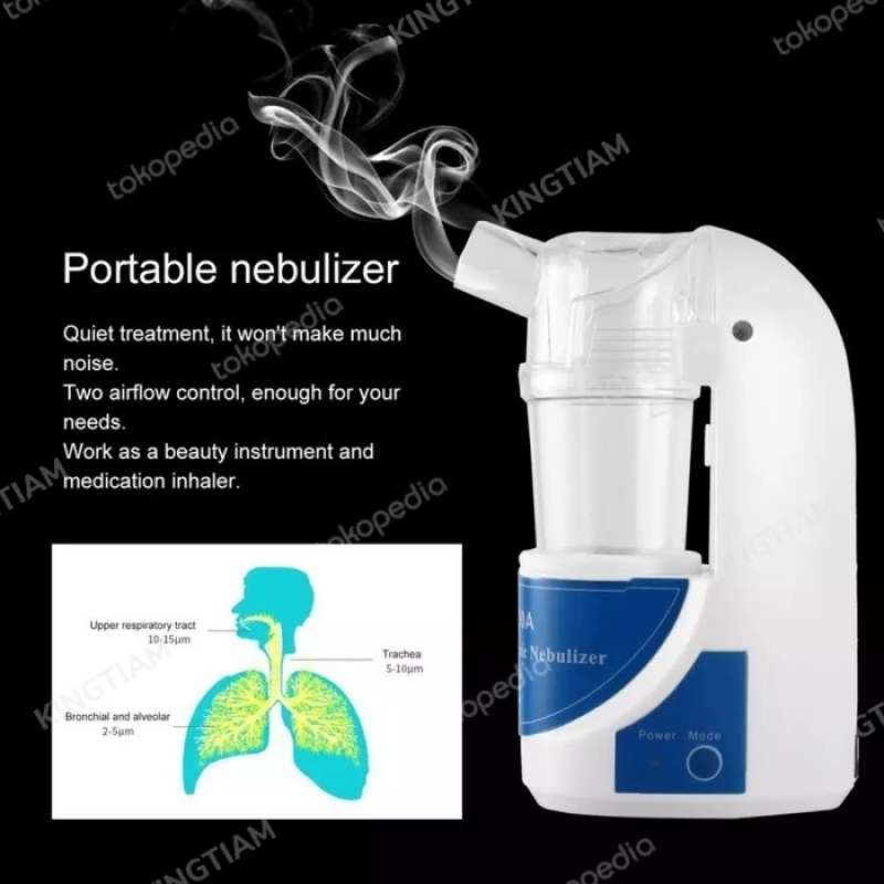 Promo Inhaler Nebulizer Ultrasonik Portable Steamer Alat Uap Pernafasan ...