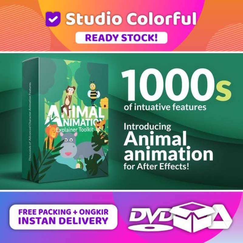 Jual Animal Character Animation Explainer Toolkit - FFX & After Effects ...