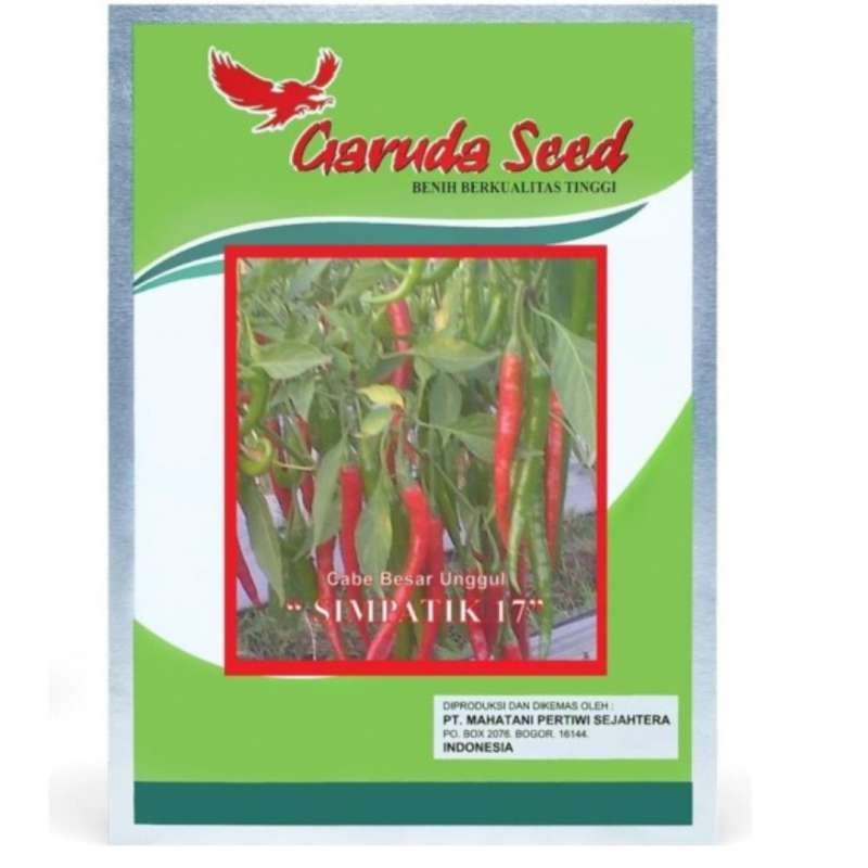 Jual PACK 10 GRAM benih bibit cabai merah cabe besar unggul SIMPATIK ...