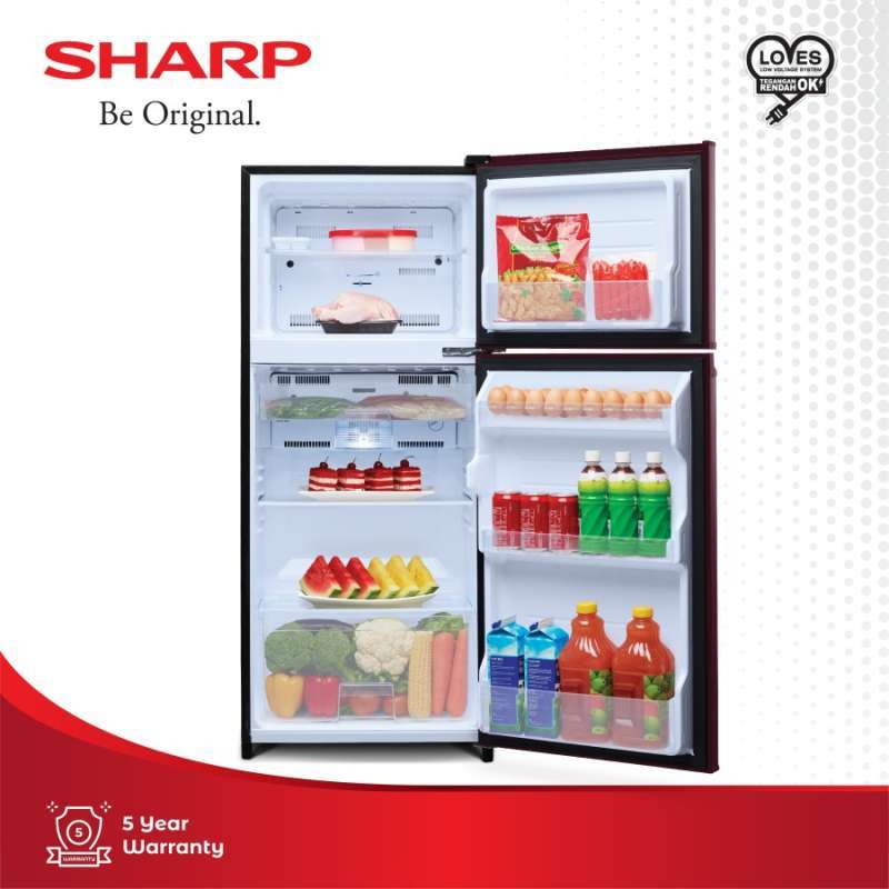 Jual Sharp Sj-195md-sg2/sr2 Kulkas 2 Pintu Shine Magneglas Series [172 L/152 L] - Gray Di Seller ...