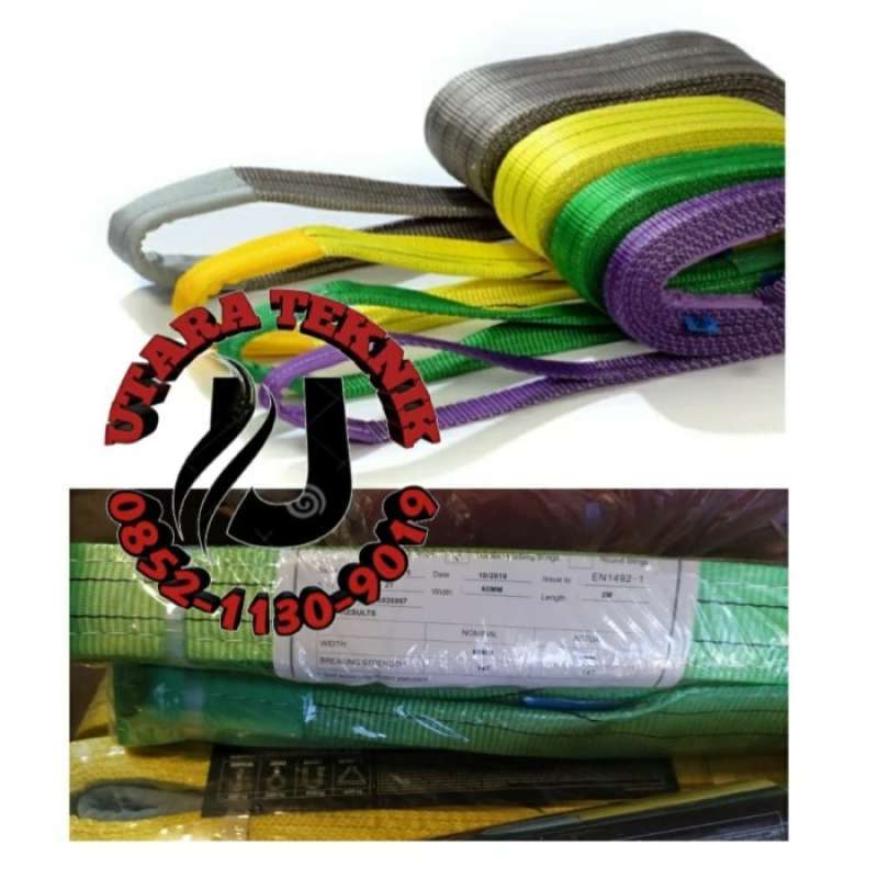 Jual Sands Webbing Sling Sandy Web Sling Belt Polyester 2 Ton X 6 Meter Di Seller Axie Store ...