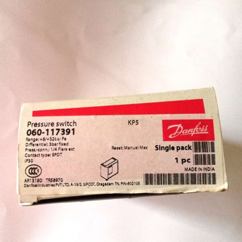 Promo PRESSURE SWITCH KP5 DANFOSS KP5 AUTO 060117191 Diskon 23% di ...