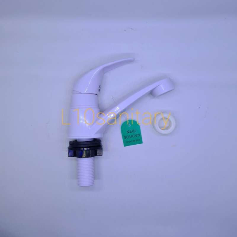 Jual Kran angkat Wastafel Soligen W15 Keran air cuci tangan PVC Putih ...