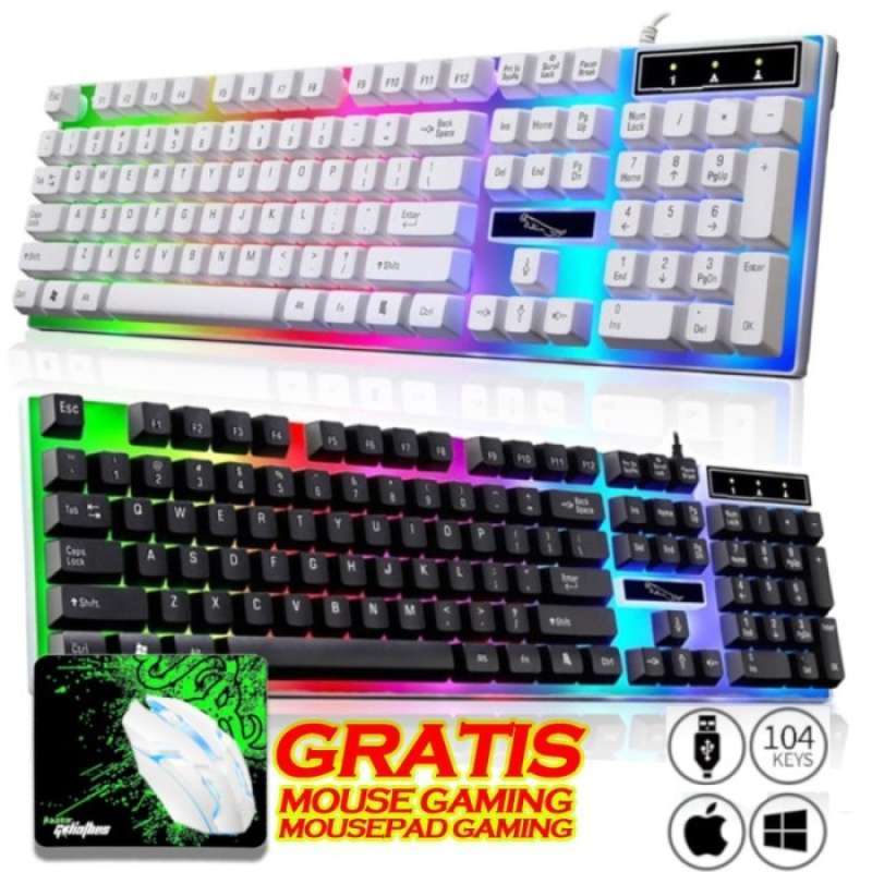 Promo PAKET Original KEYBOARD GAMING + MOUSE GAMING USB MIXIE X90A ...