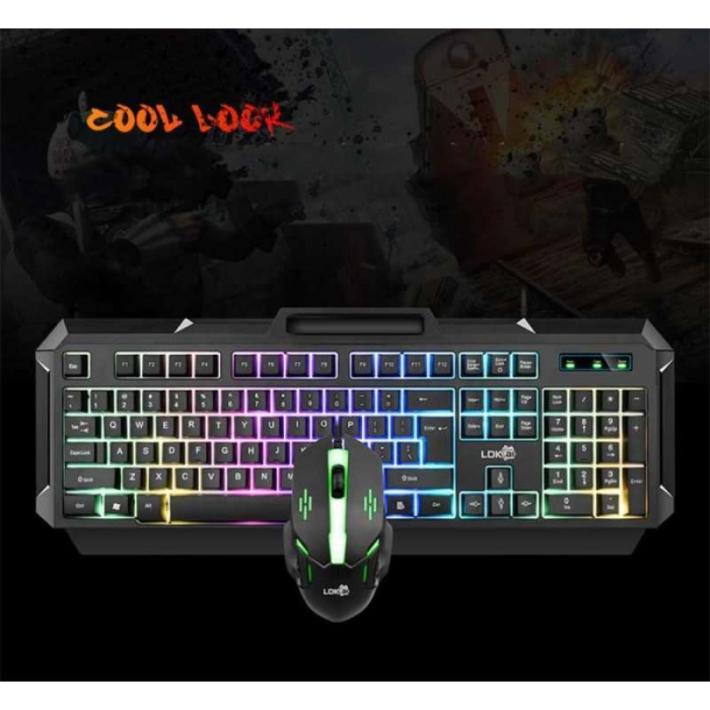 Promo Original LDKAI Gaming Keyboard LED with Mouse - Gaming Keyboard ...