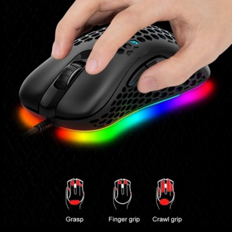 Jual Mouse Gaming Aula F810 LED Lighting 6400DPI Honey Comb di Seller ...