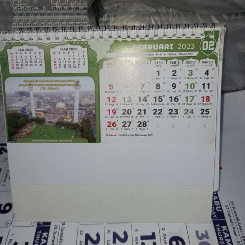 Jual Kalender Meja/duduk Gambar Masjid di Seller Bunga Kalender - Kota ...