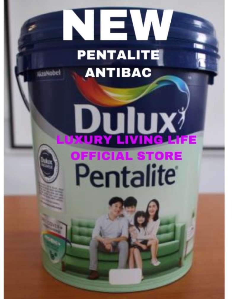 Jual Dulux Pentalite ANTIBAC Brilliant White 20L Pail Ready Mix 100% ...
