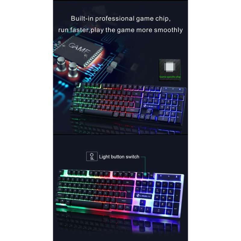 Jual Limeide Combo Gaming Keyboard Rgb With Mouse - Gtx300 - Black Di ...