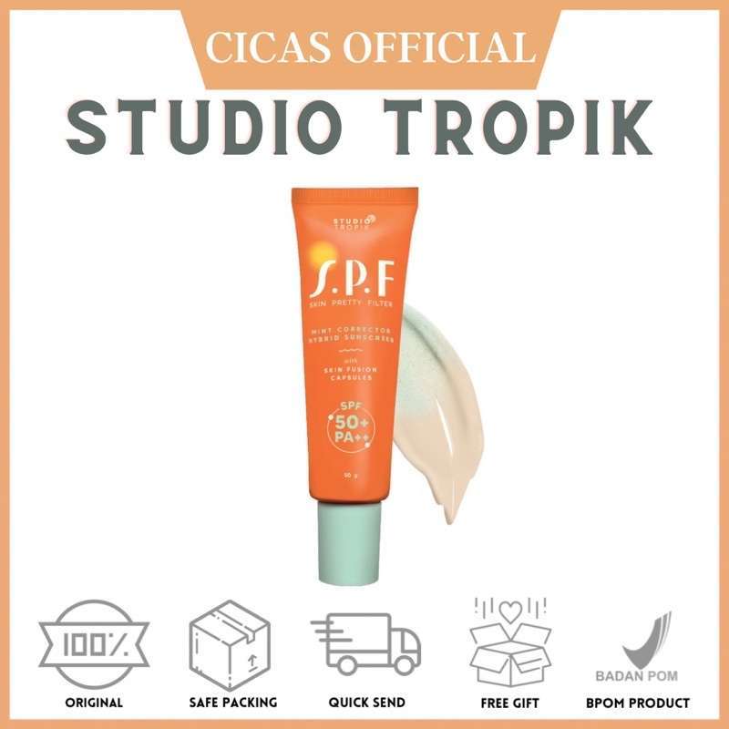 Jual STUDIO TROPIK SPF 50 PA++ (Skin Pretty Filter) 50g di Seller ...