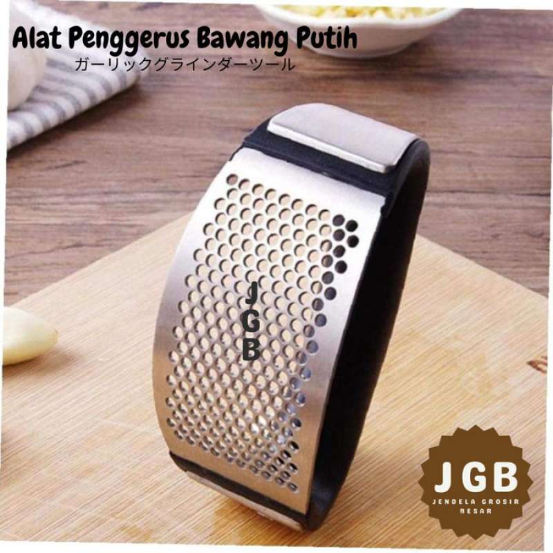 Promo Alat Penggerus Bawang Putih Stainless Gagang Hitam Peras Bawang ...
