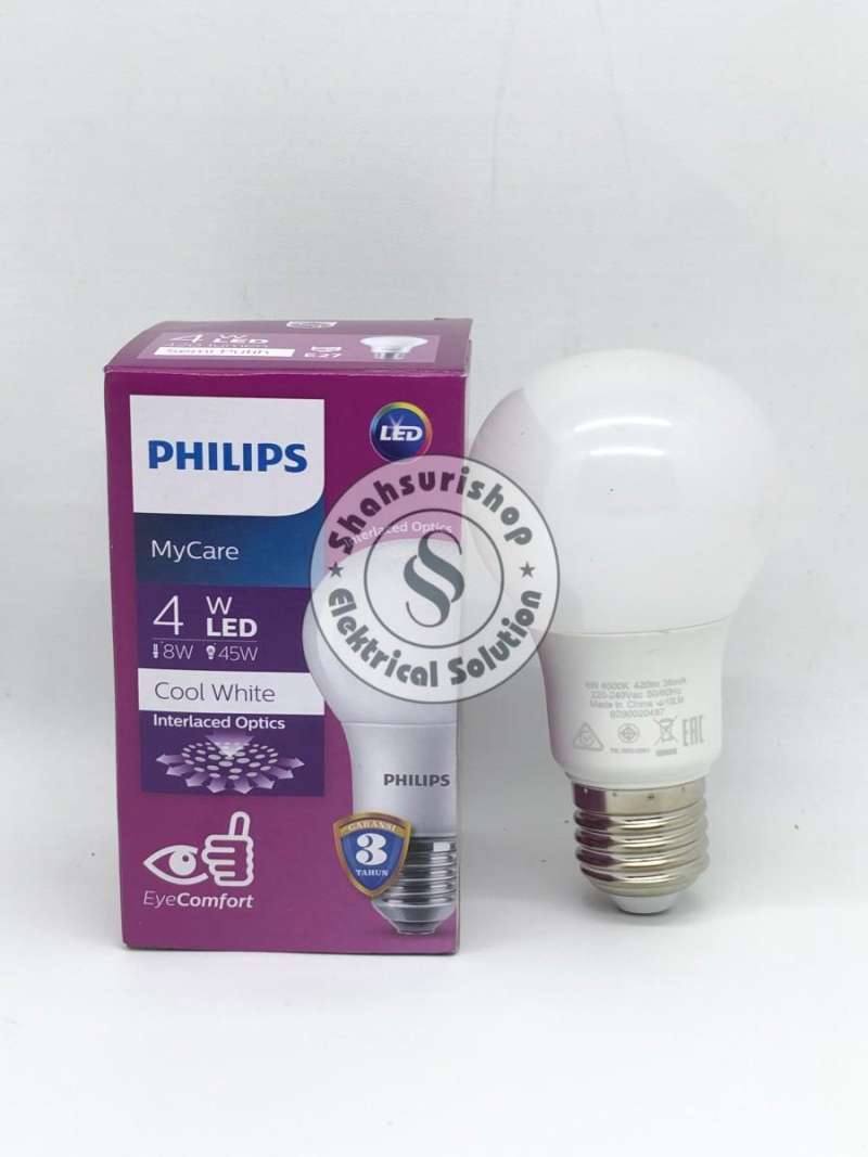 Jual LAMPU LED PHILIPS 4W 4 W WATT 4000K NEUTRAL COOL WHITE di Seller ...