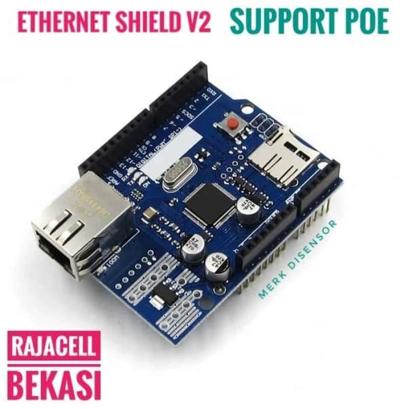 Jual Ethernet Shield V2 W5100 R3 Support PoE for Arduino Uno Mega 2560 ... Jual Ethernet Shield V2 W5100 R3 Support PoE for Arduino Uno Mega 2560 ...