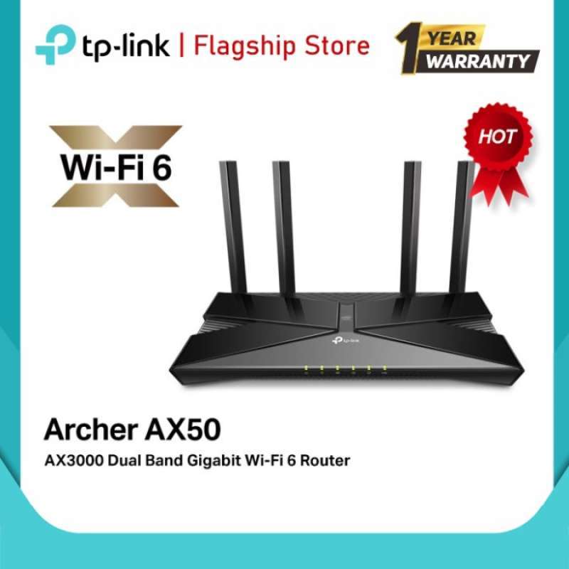Promo Tp-link Archer AX50 AX3000 Dual Band Gigabit Wi-Fi 6 Router ...