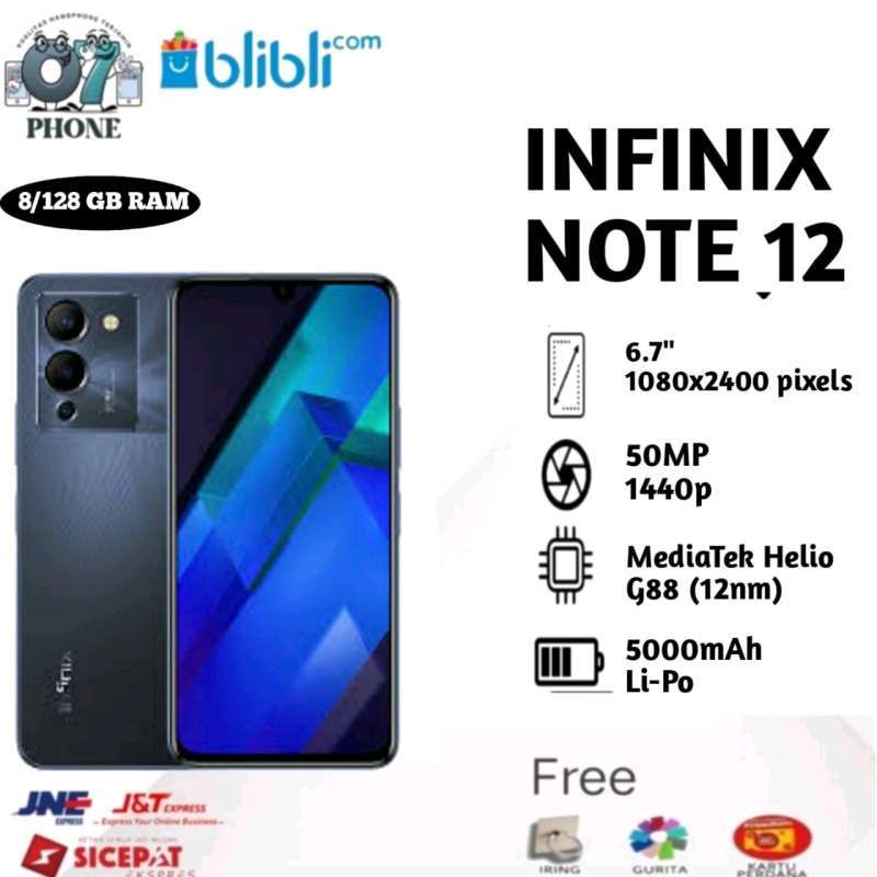 Promo INFINIX NOTE 12 (RAM 8GB & INTERNAL 128GB) GARANSI RESMI INFINIX ...